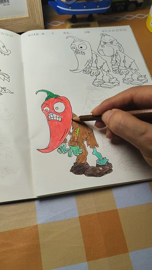 植物大战僵尸100简笔画视频截图