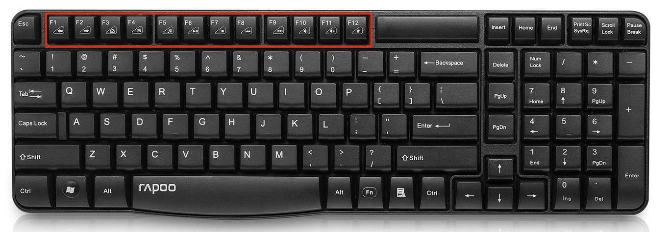 F1到F12键的作用图标