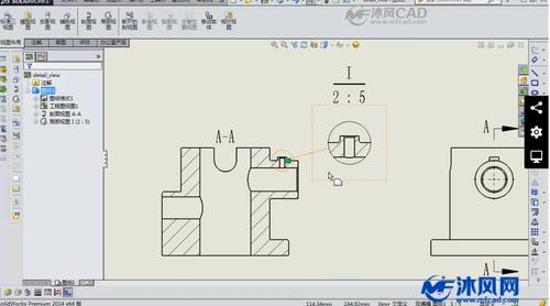 solidworks局部尺寸缩小