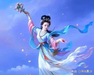 仙女撒花还是散花图标