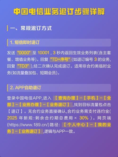 电信怎么取消业务截图