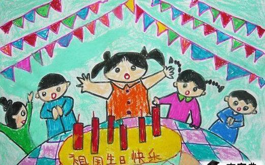 庆祝祖国七十周年的画截图
