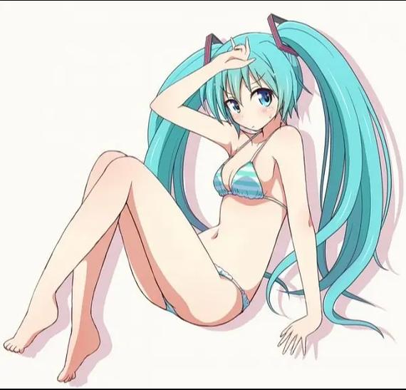 初音来什么也没有穿