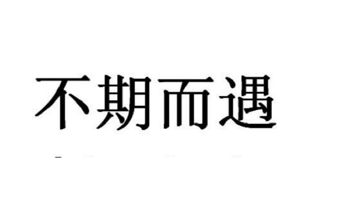 不期而遇是啥意思图标