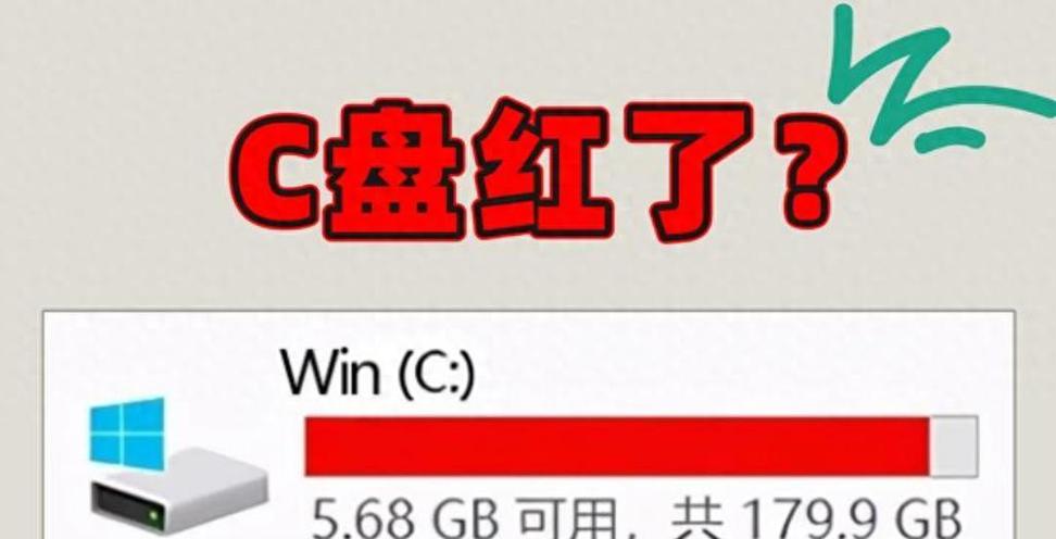 电脑c盘红了截图