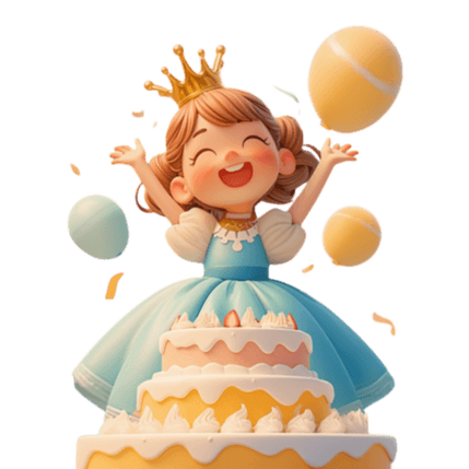 小公主女孩生日图标