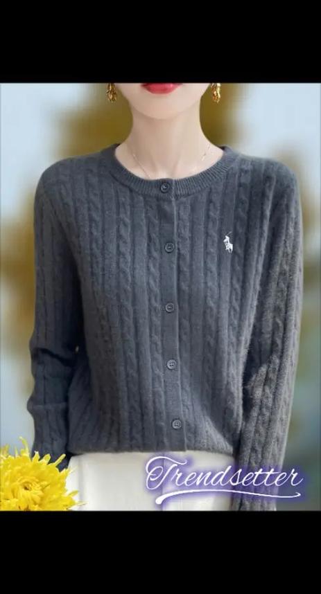 女式开衫毛衣的最新款式图标