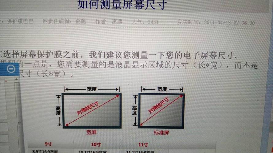 屏幕的英寸是怎么算的截图
