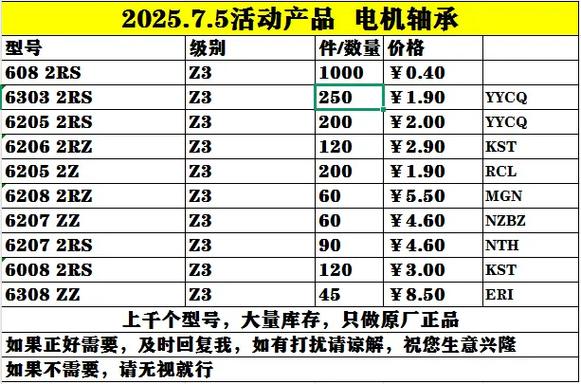 轴承一般多少钱一个