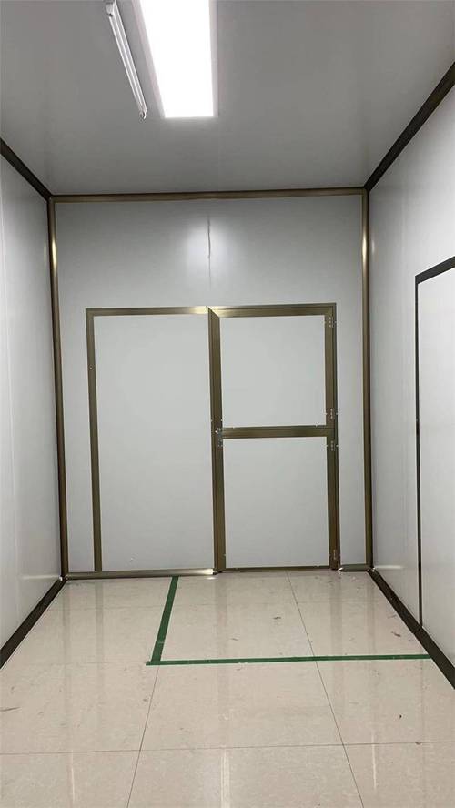 净化板门合页安装施工视频