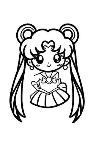 美少女战士简单画法图标