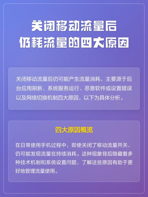 移动流量关闭为什么还走流量图标