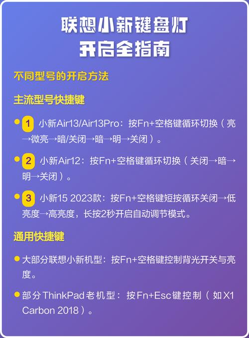 联想小新怎么开启键盘灯图标