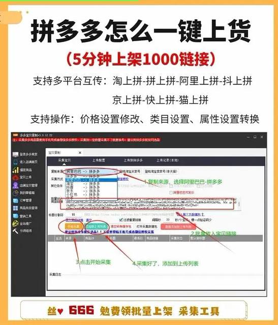 支持铺货到拼多多的软件截图