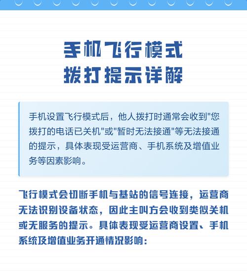 开飞行模式别人打电话提示什么图标