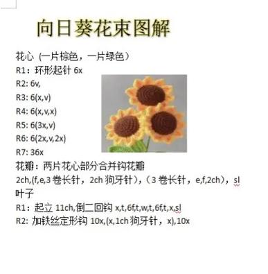向日葵钩花教程图标