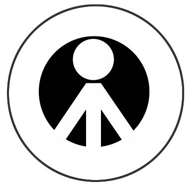 圆圈里一个人字的标志截图