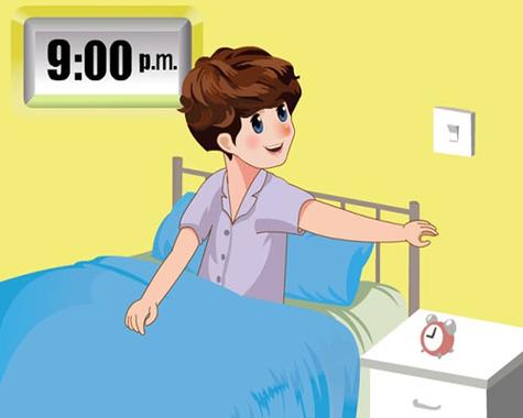 go to bed later than usual