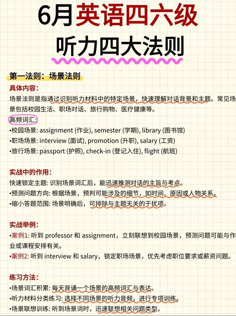 四级英语听力偷分技巧图标