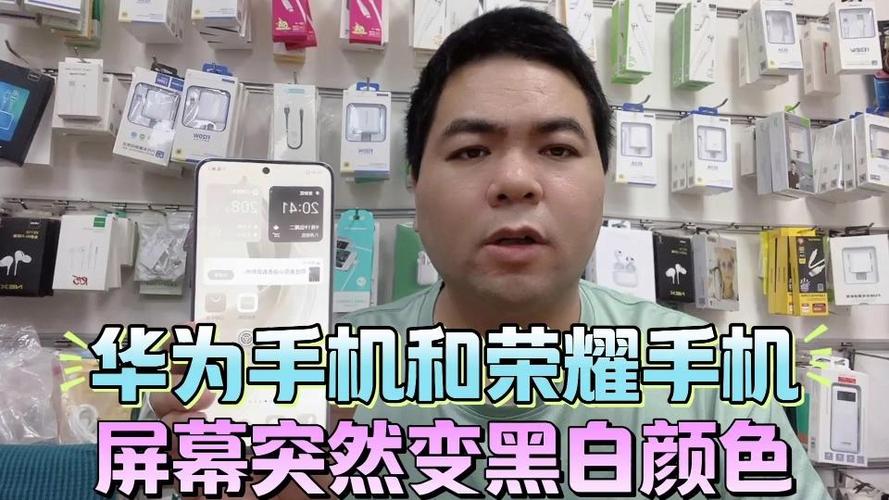 荣耀手机颜色变成黑白了图标