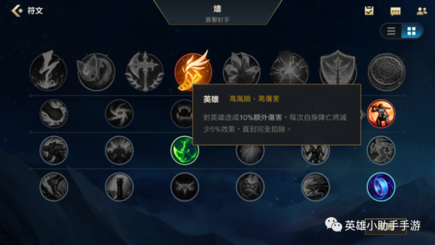 lol烬天赋
