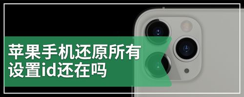 苹果还原所有设置id还在吗图标