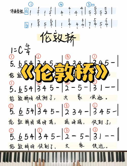 《伦敦桥儿歌》电子琴演奏视频图标