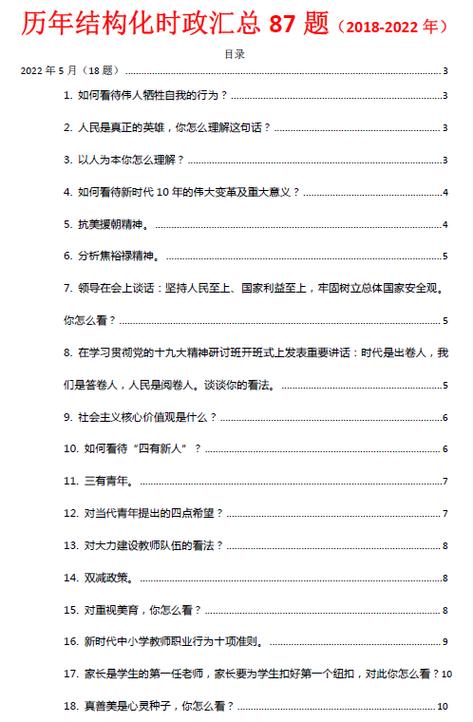 面试时事政治答题思路图标
