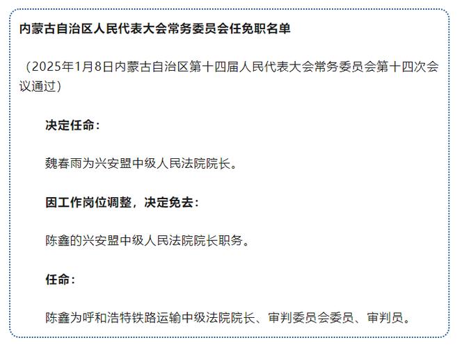内蒙古自治区最新任命图标