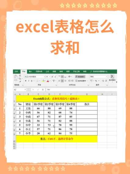 excel表格求和图标