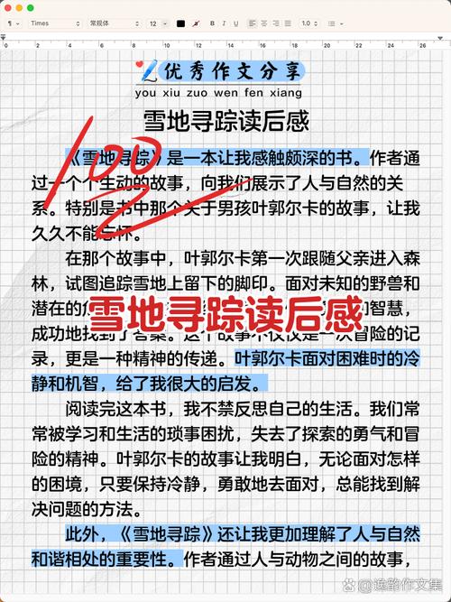 雪地寻踪读后感50字四年级图标