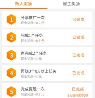 赚钱了新手任务完成截图截图
