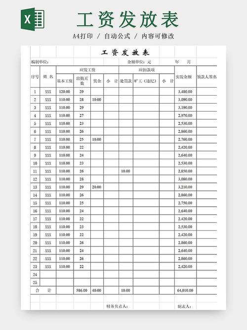 海航员工工资表图标