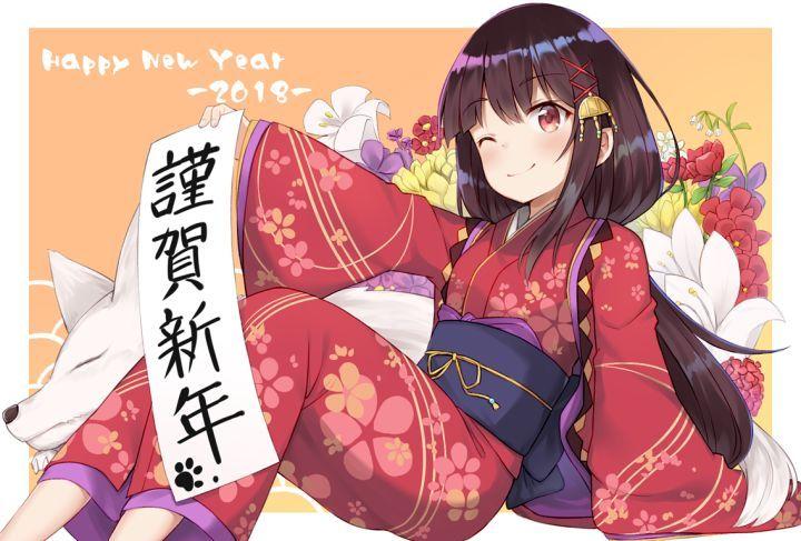 关于春节的二次元女孩截图