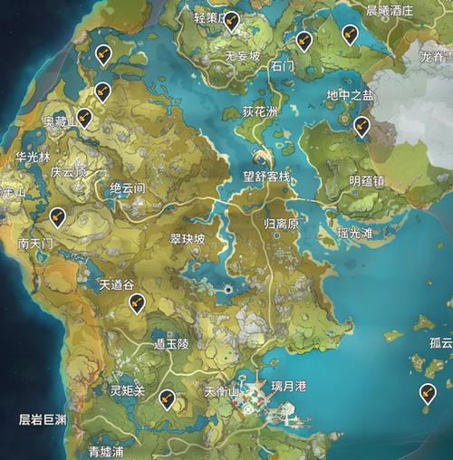 原神璃月地图图标