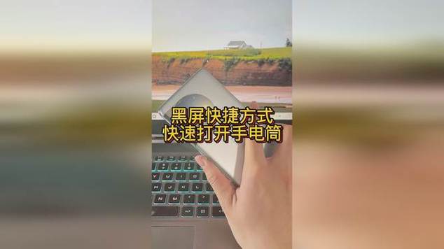 手机黑屏手电筒一直亮着图标