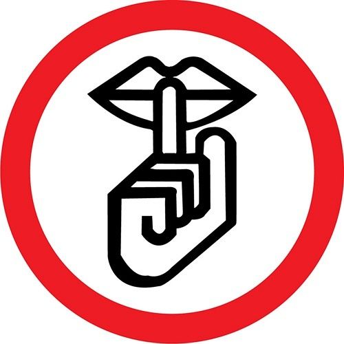 禁止说话的标志图片图标