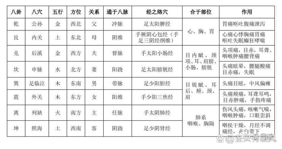 奇经八脉穴位讲解图标