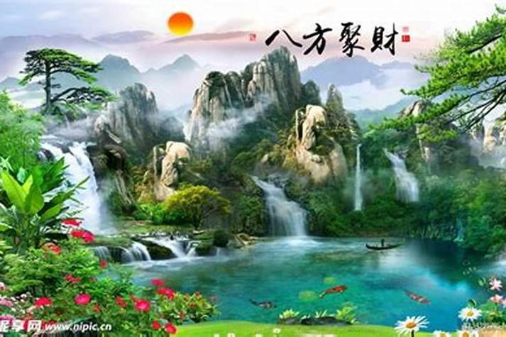 朋友圈背景聚财风水图图标