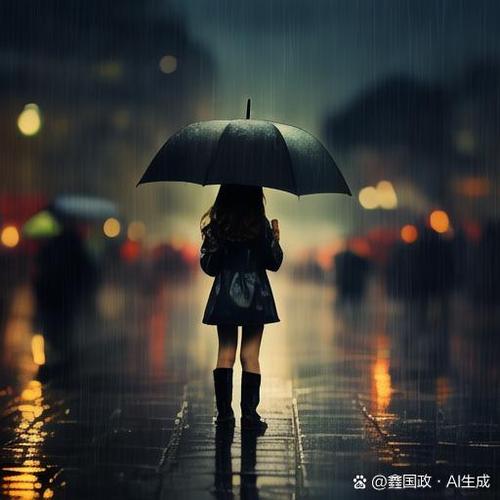 被下雨淋湿的心情图标
