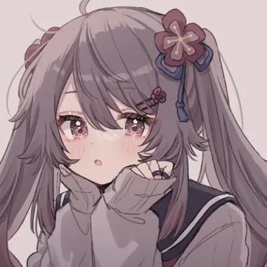 扎单马尾动漫女头图标