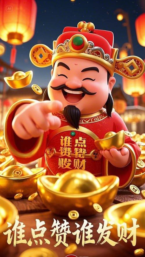 点赞都发财的幽默说说图标