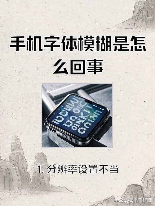 手机字体模糊怎么回事截图