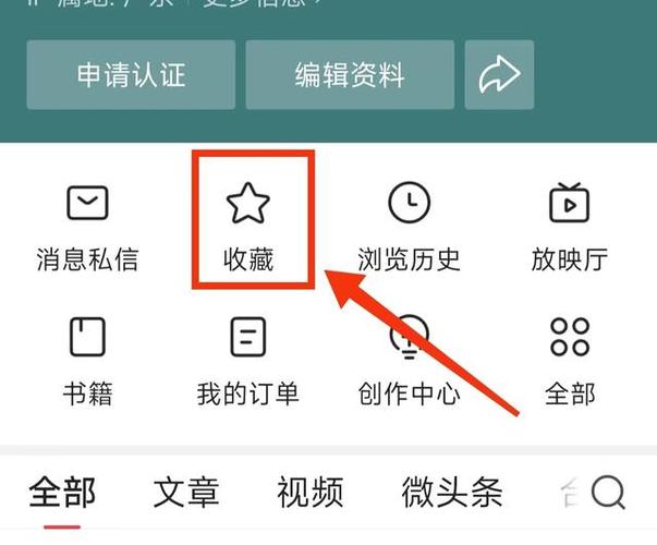 在头条里收藏的东西在哪里能找到图标