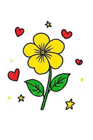 花的漫画图片图标