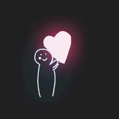 emoji表情黑色爱心截图