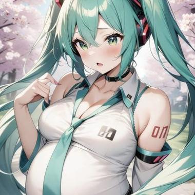 二次元女孩的肚子变大图标