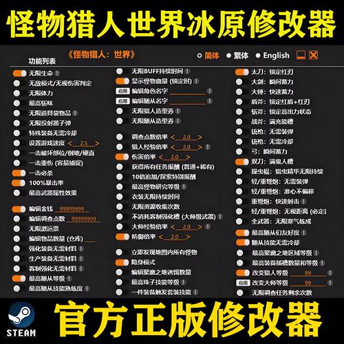 怪物猎人冰原修改器封号图标