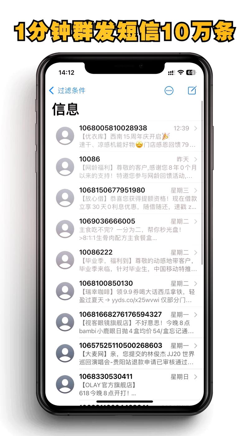 一个手机一天能群发多少短信图标