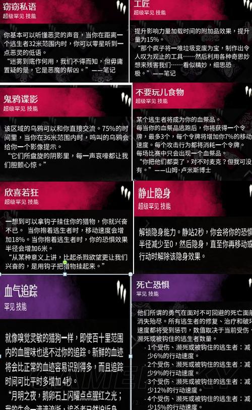 黎明杀机术语大全截图